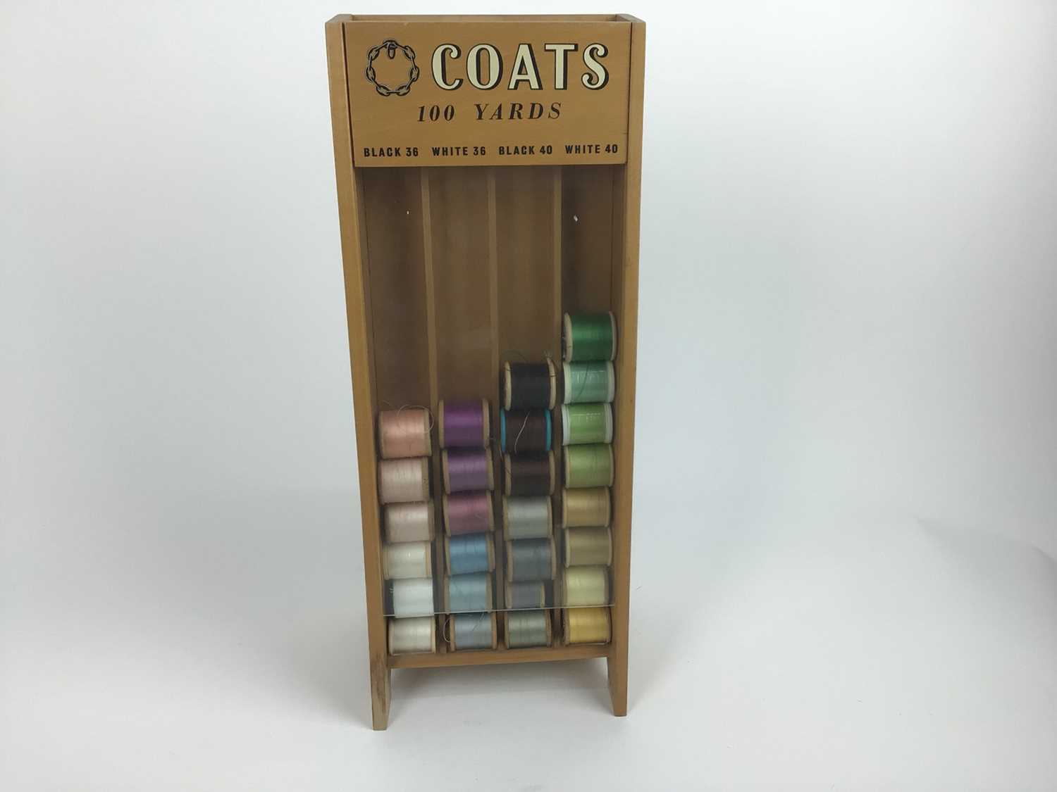 Lot 1778 - Coats 100 Yards cotton reel display with