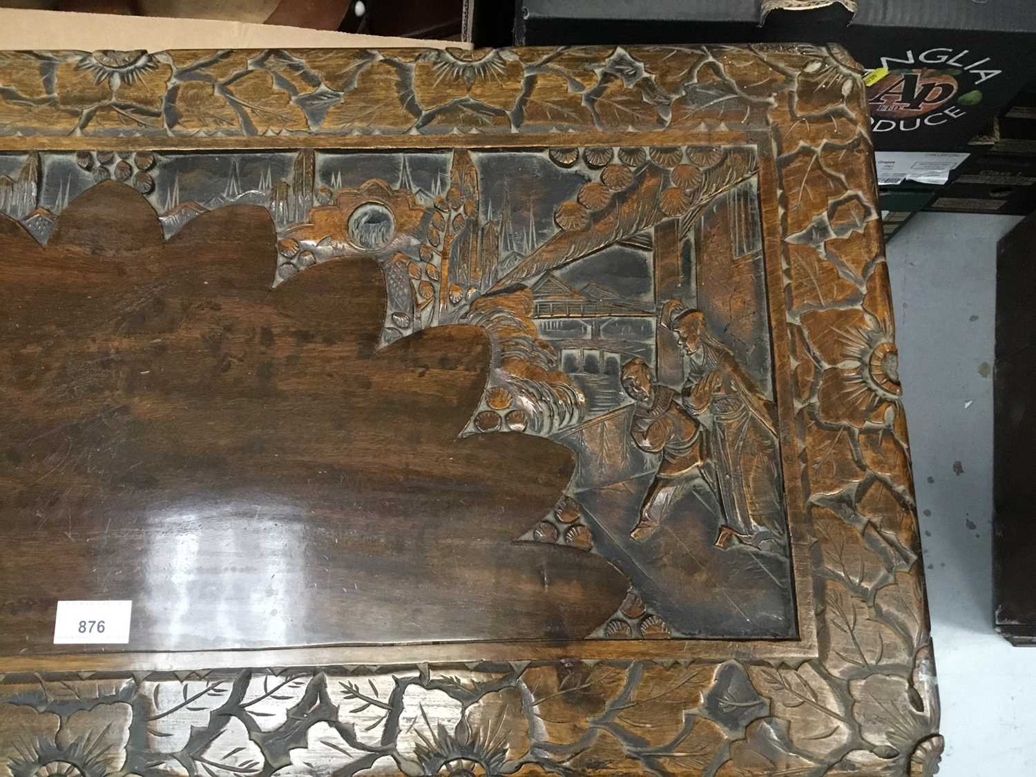 Lot 876 - Contemporary Chinese carved camphor wood