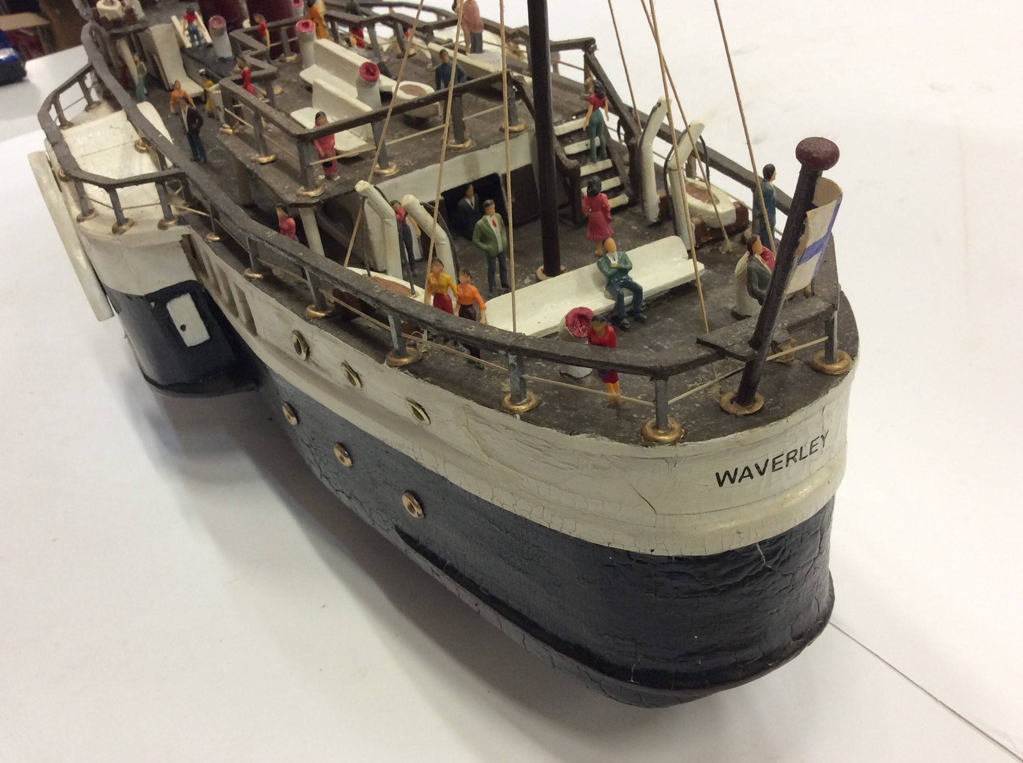 Lot 2059 - Scratch built model boat- Waverley