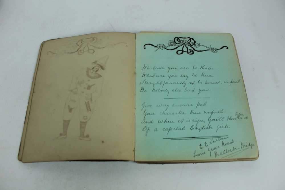 Lot 1073 - WW1 Military autograph albums including