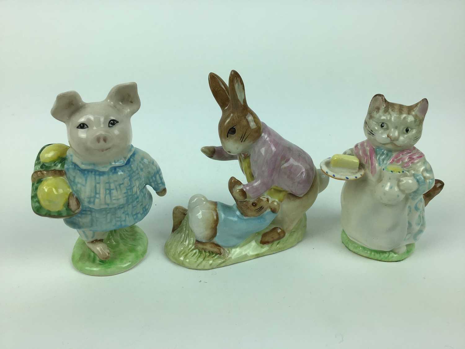 Lot 41 - Eleven Beswick Beatrix Potter figures - Ribby,