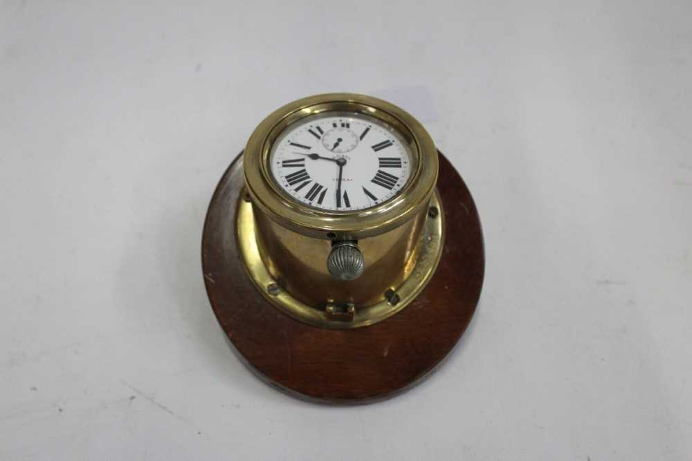 Lot 1861 - Early 20th century 8 Day car clock by Doxa