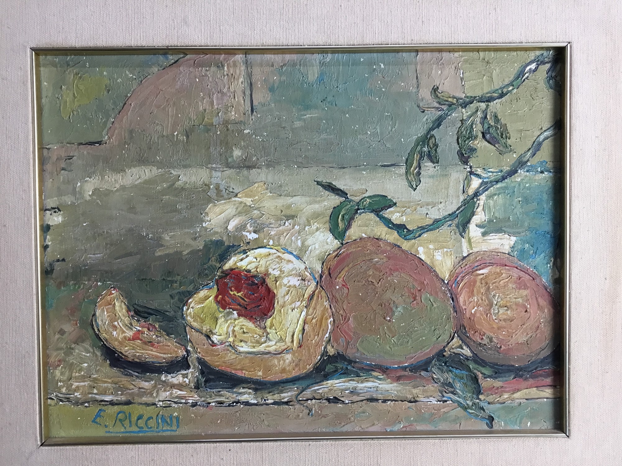 Lot 250 - Two Edilio Riccini oil canvas still life