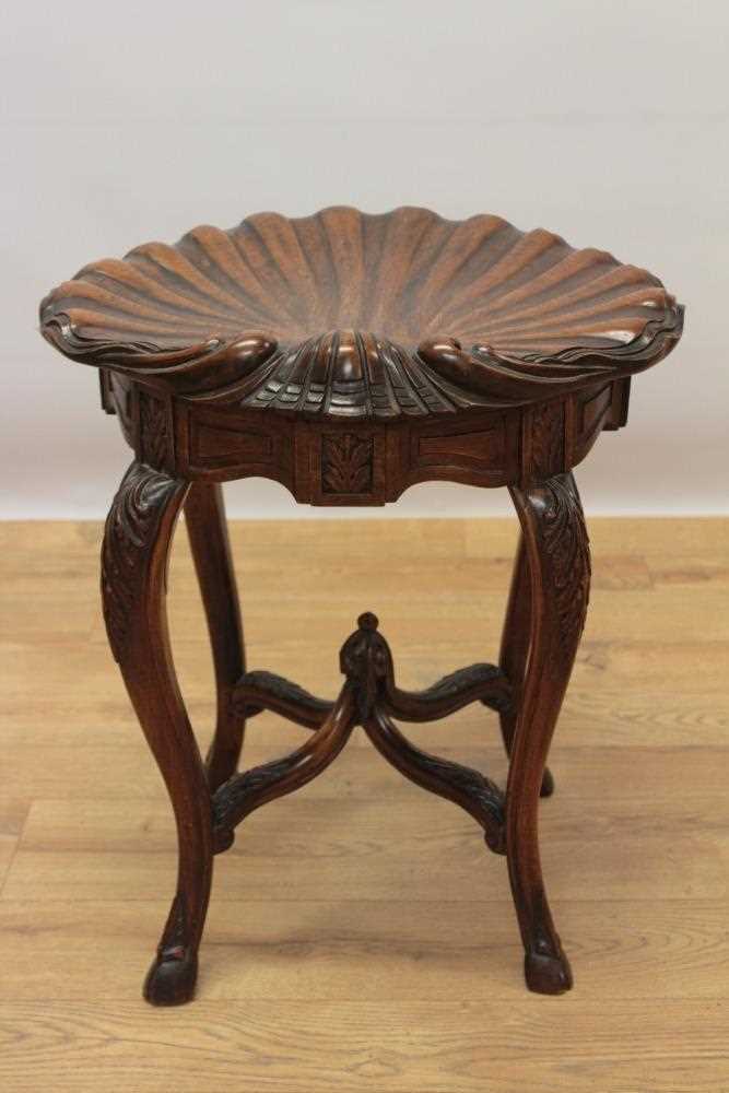 Lot 776 - Victorian-style mahogany grotto stool with