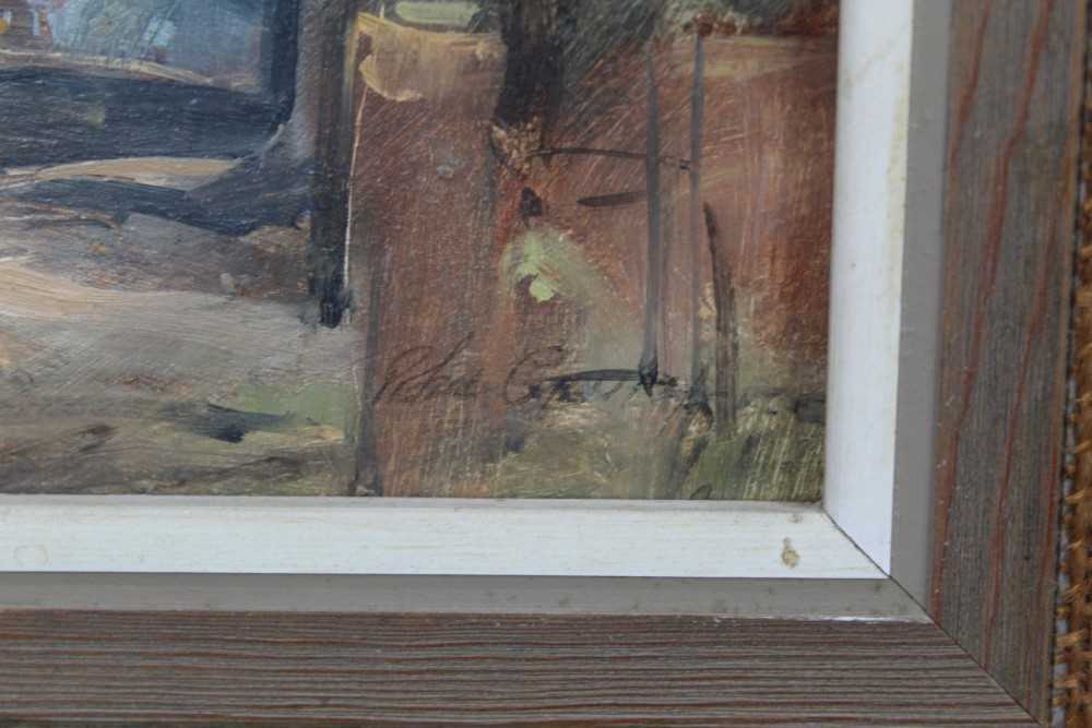 Lot 2 - Peter Gilman 1928-1984) oil on board - View of