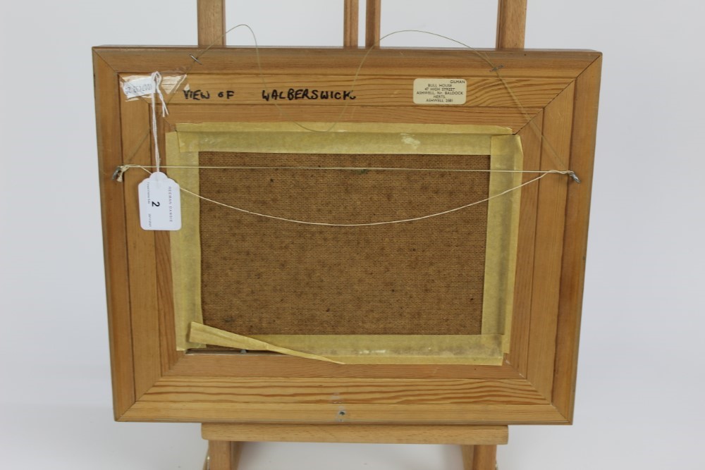 Lot 2 - Peter Gilman 1928-1984) oil on board - View of