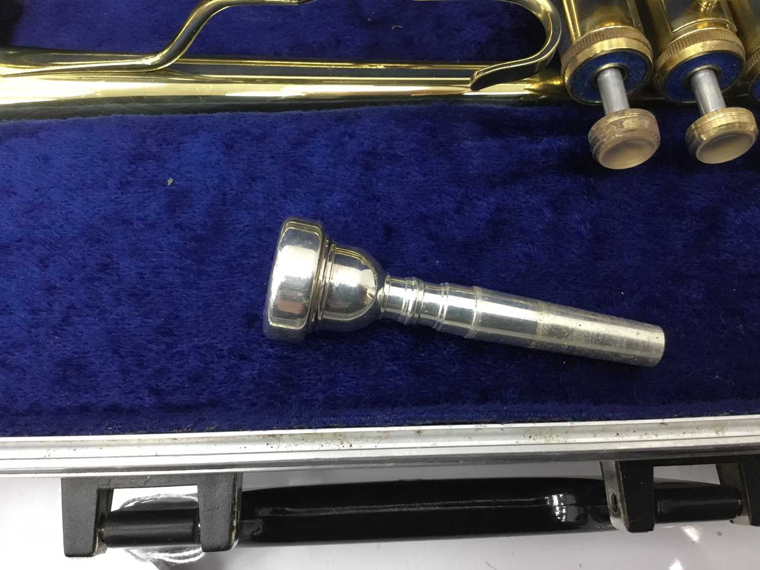Lot 94 - Boosey and Hawkes 400 brass trumpet, with 7c