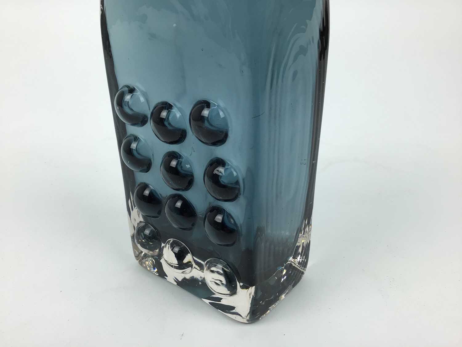 Lot 63 - Whitefriars indigo mobile phone vase designed