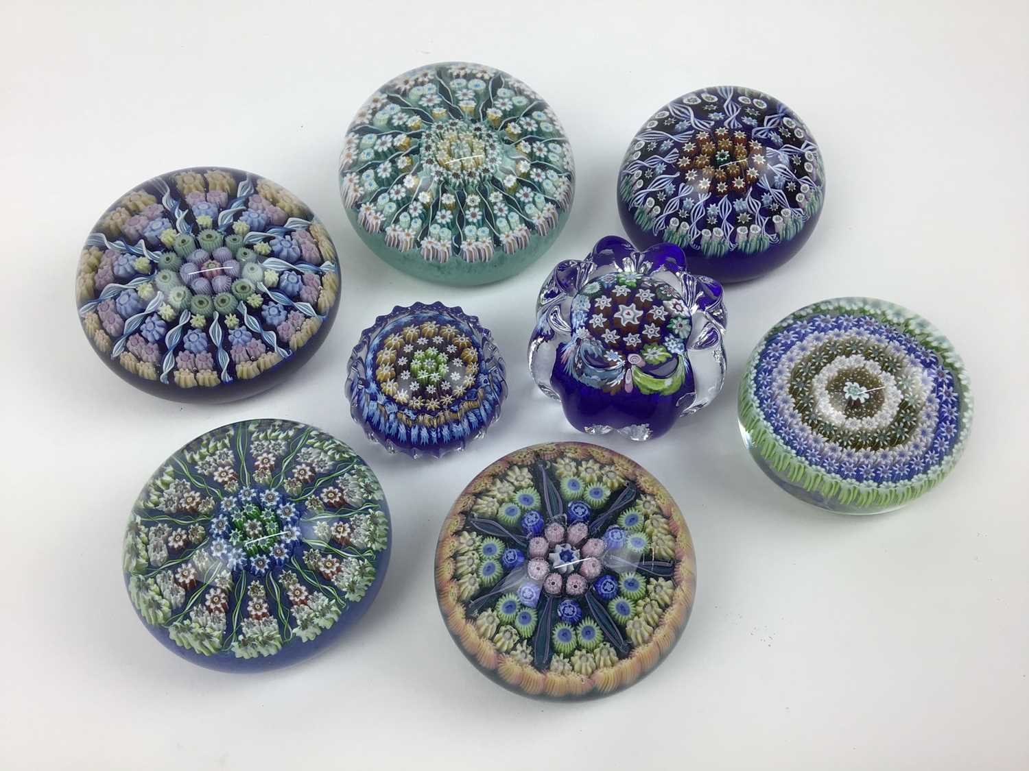 Lot 105 - Eight Perthshire art glass paperweights (8)