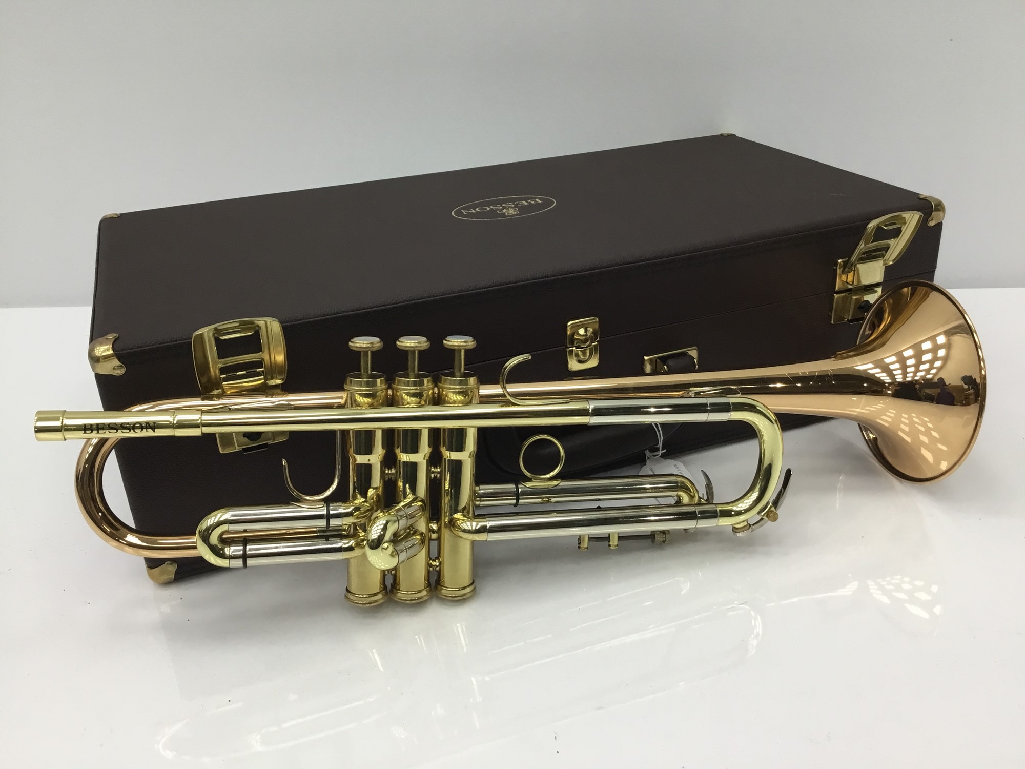 Lot 66 - Besson International tri-colour trumpet