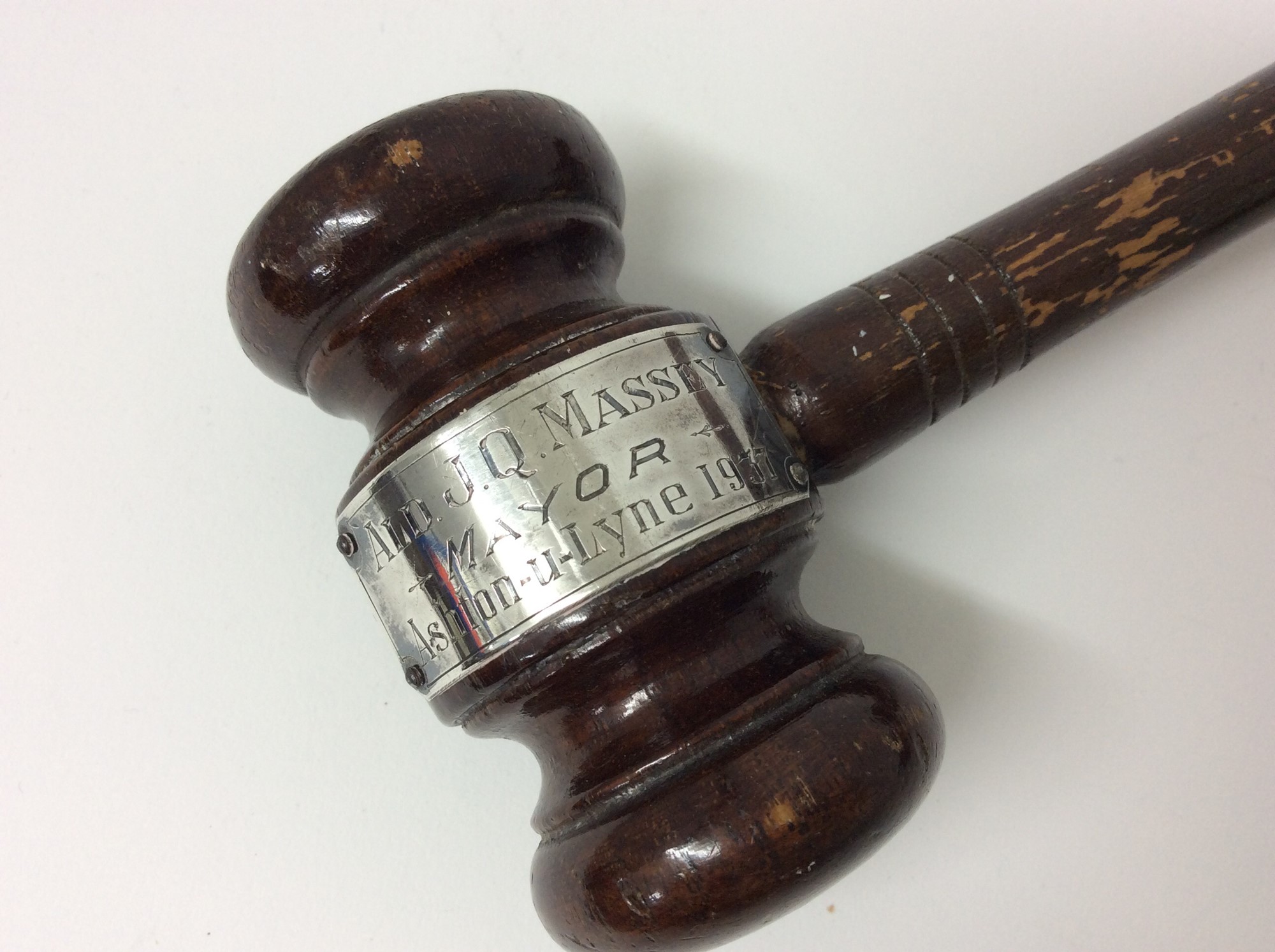 Lot 184 - A quartet of turned wooden gavels to include