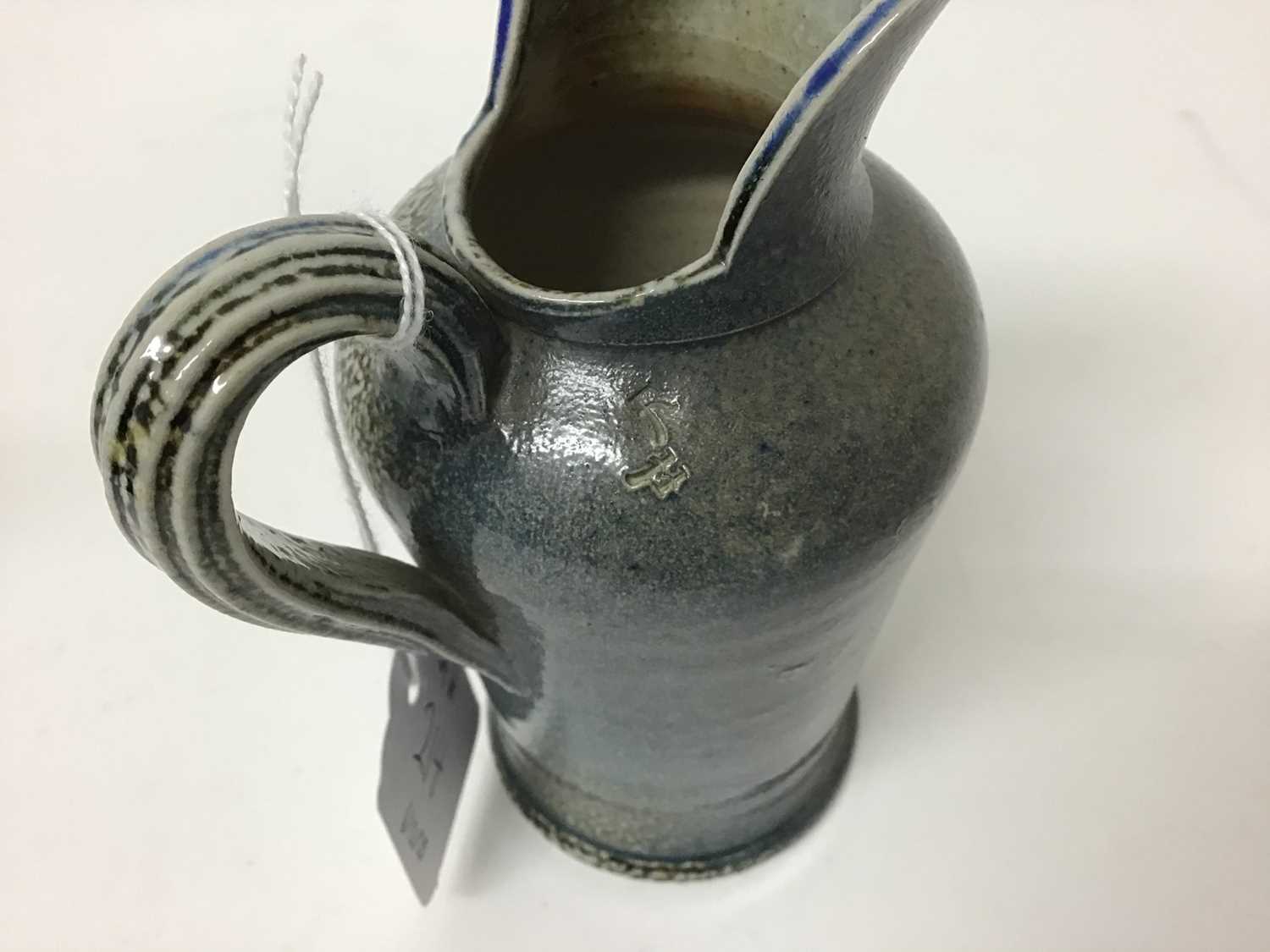 Lot 599 - Five pieces of Rebecca Harvey salt glazed