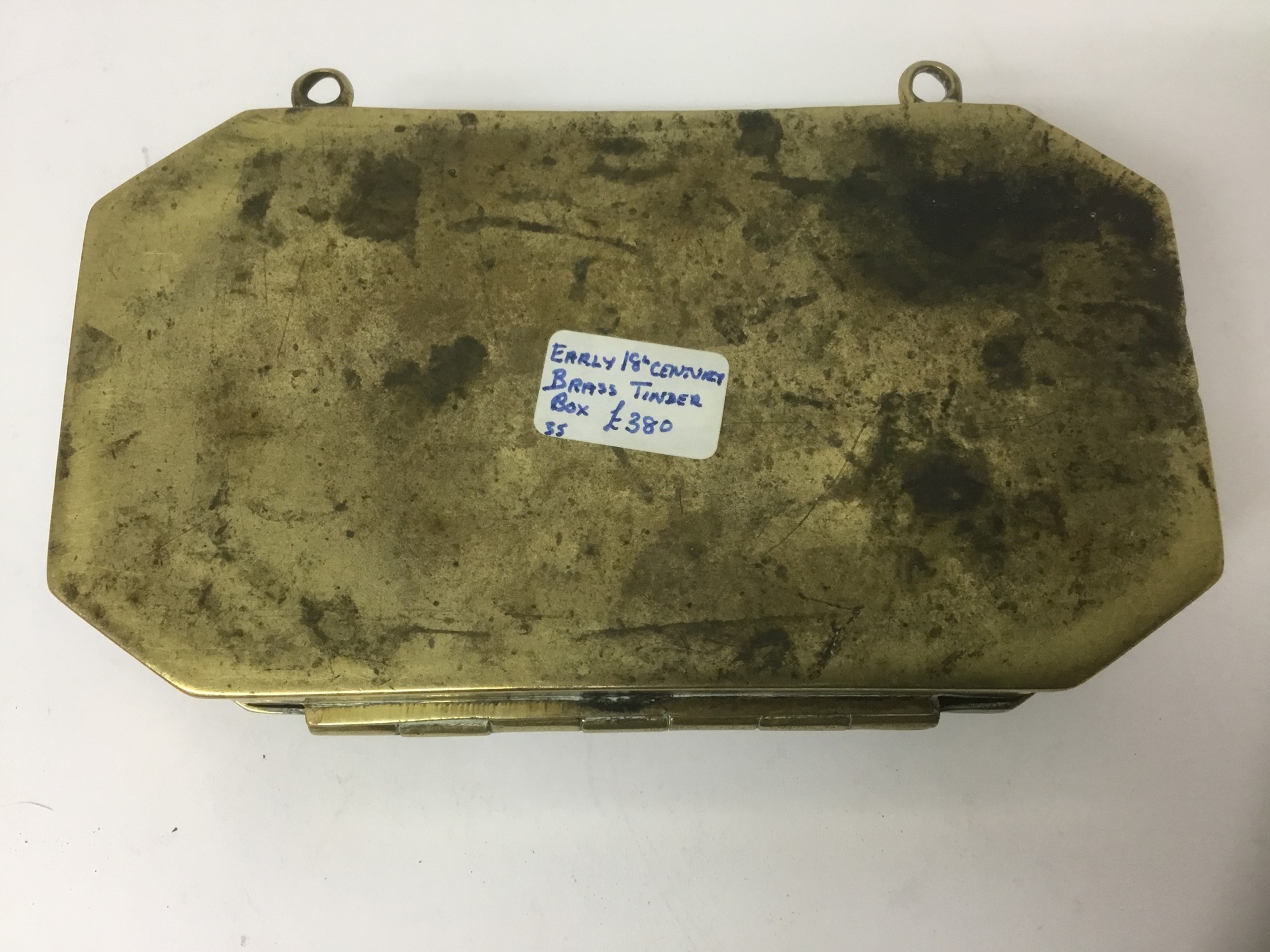 Lot 147 - 18th century brass tinder box