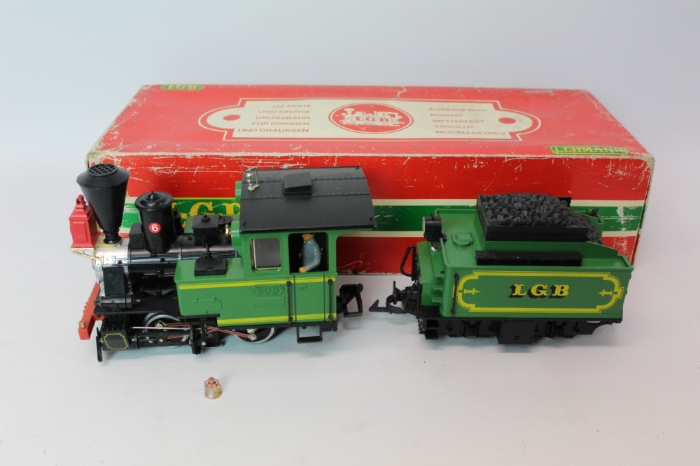Lot 1486 - Railway LGB Locomotive and tender 2016