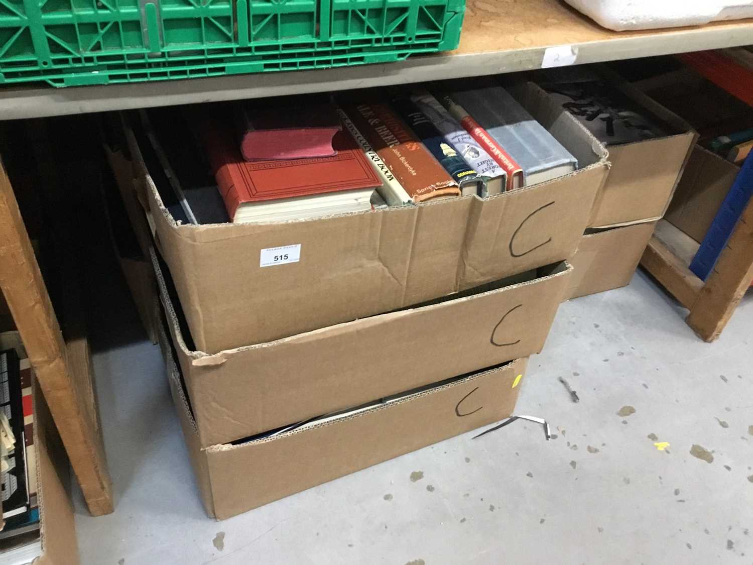 Lot 515 - Seven boxes of mixed naval and military