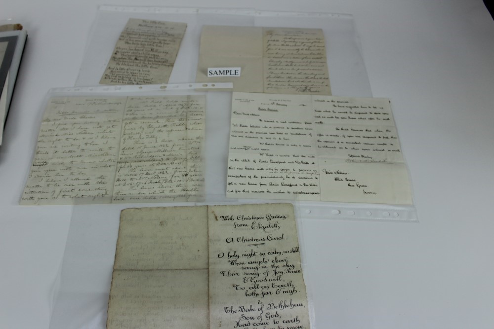Lot 1131 - Collection of 19th century letters and