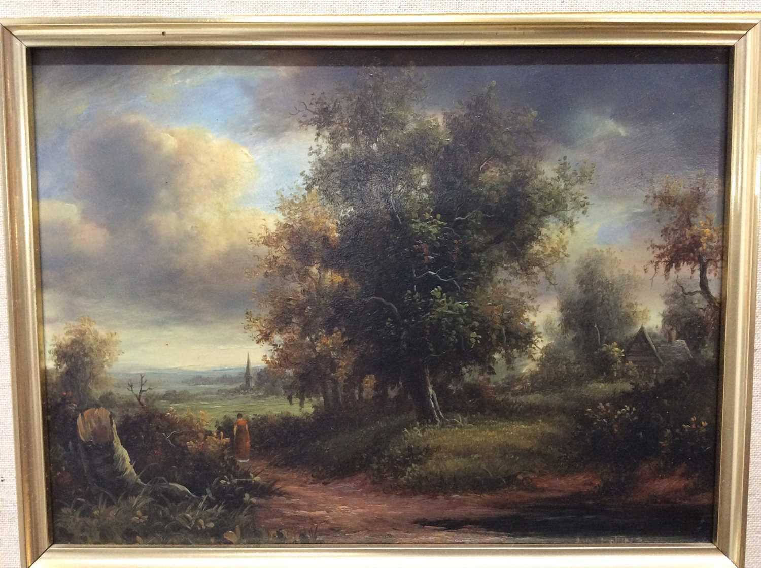 Lot 143 - Jon Collins oil on board and one other