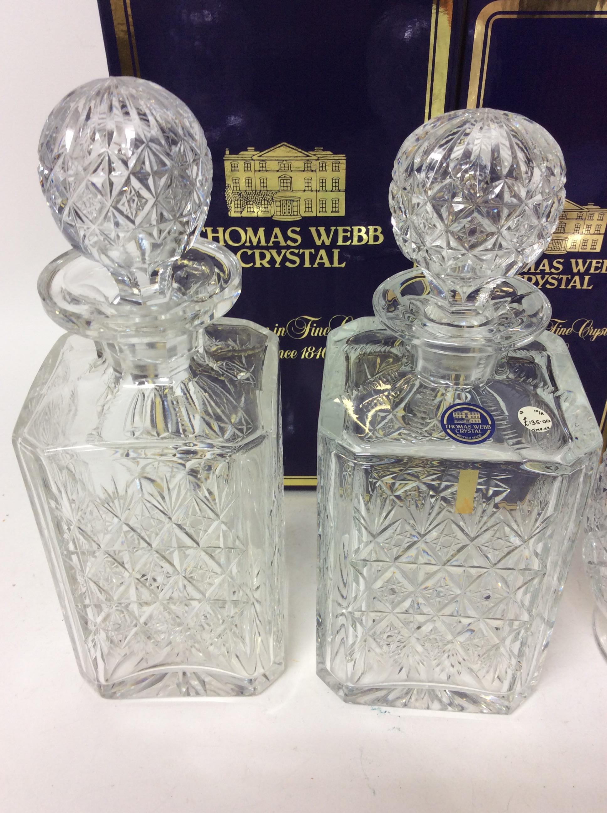 Lot 621 - Four pieces of Thomas Webb Wellington