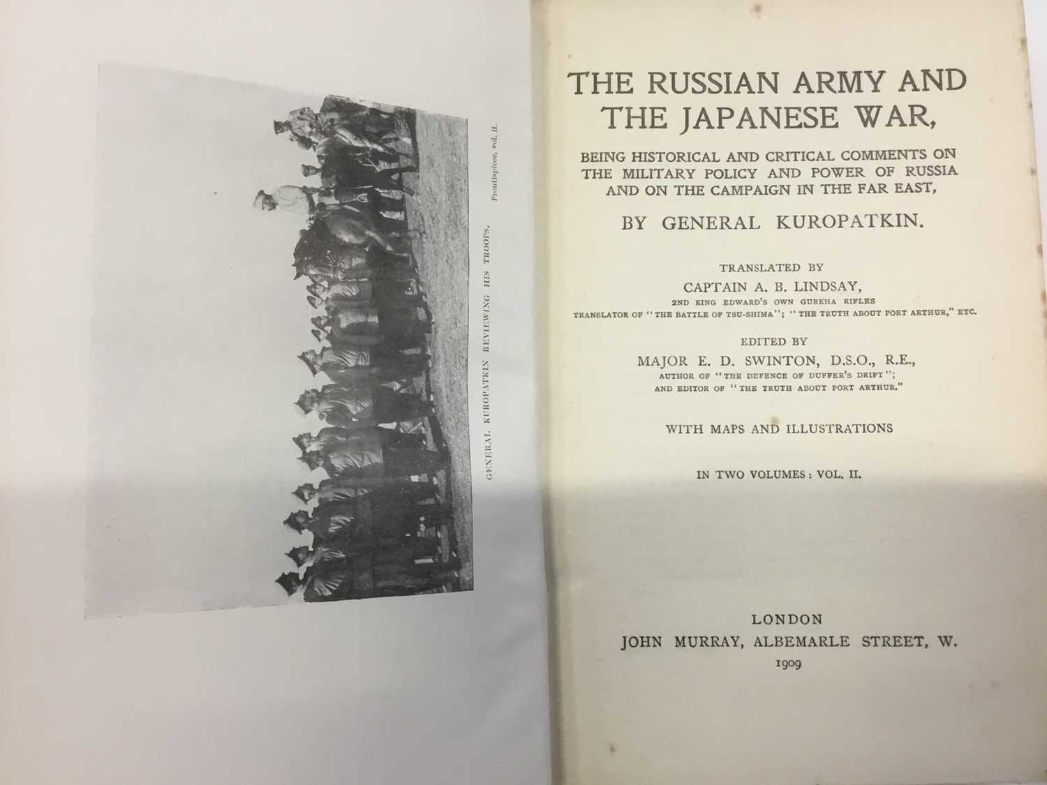 Lot 1270 - The Russian Army and the Japanese War, 2