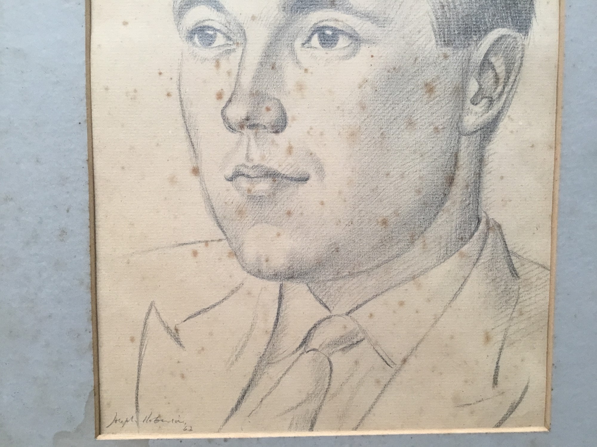 Lot 103 - Joseph Robinson (1910-1986) pencil drawing