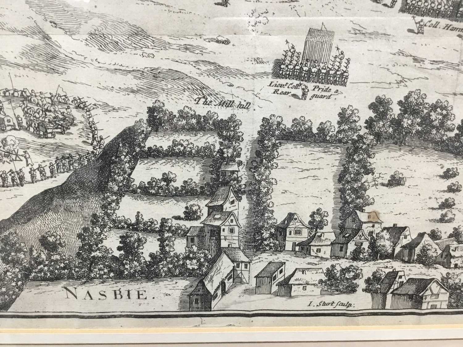 Lot 699 - 18th century engraving depicting the Battle