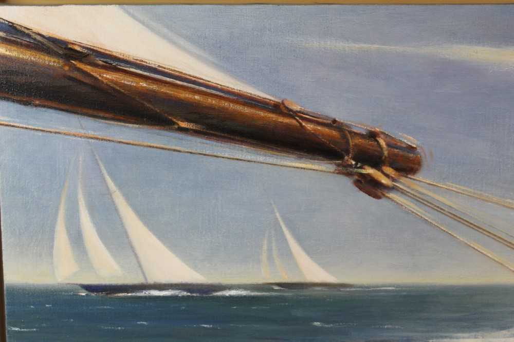 Lot 658 - Oliver Raab oil on canvas, Marine scene