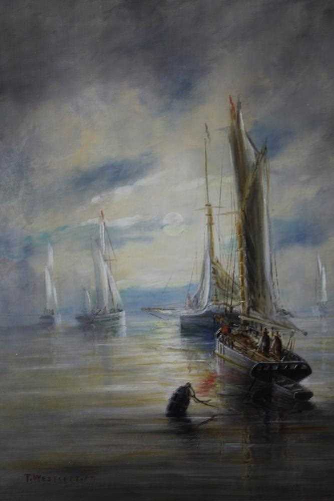 Lot 656 - Thomas Westcott (1863-1924) pair of oils on