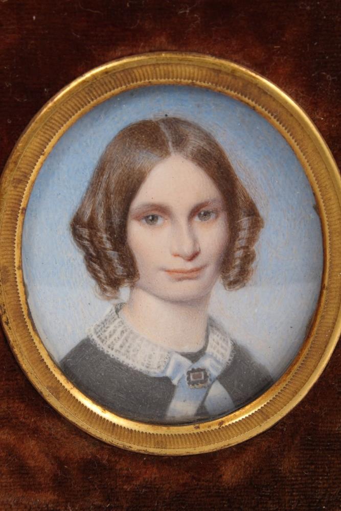 Lot 475 - George Elgar Hicks portrait miniature of his