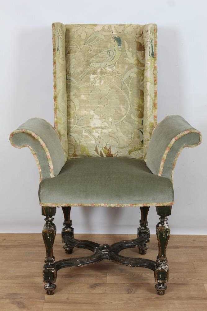 Lot 999 - Rare 17th century stool back chair