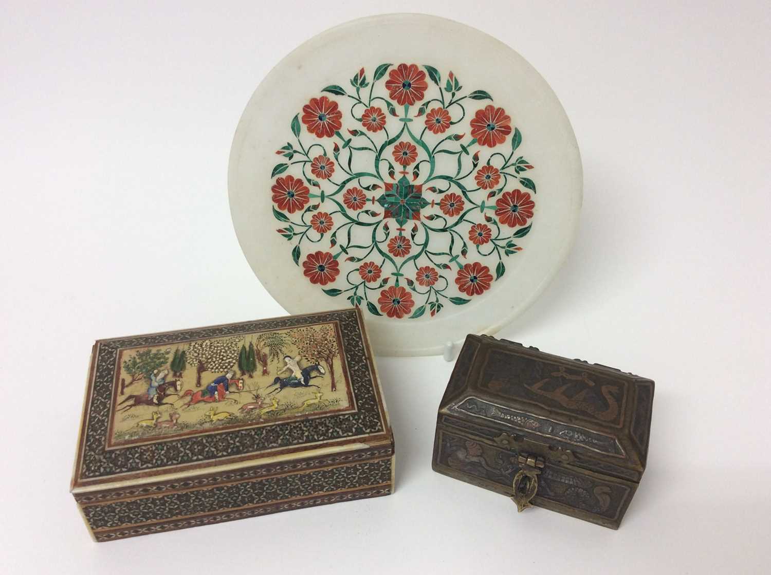 Lot 519 - Three Middle Eastern items, including an