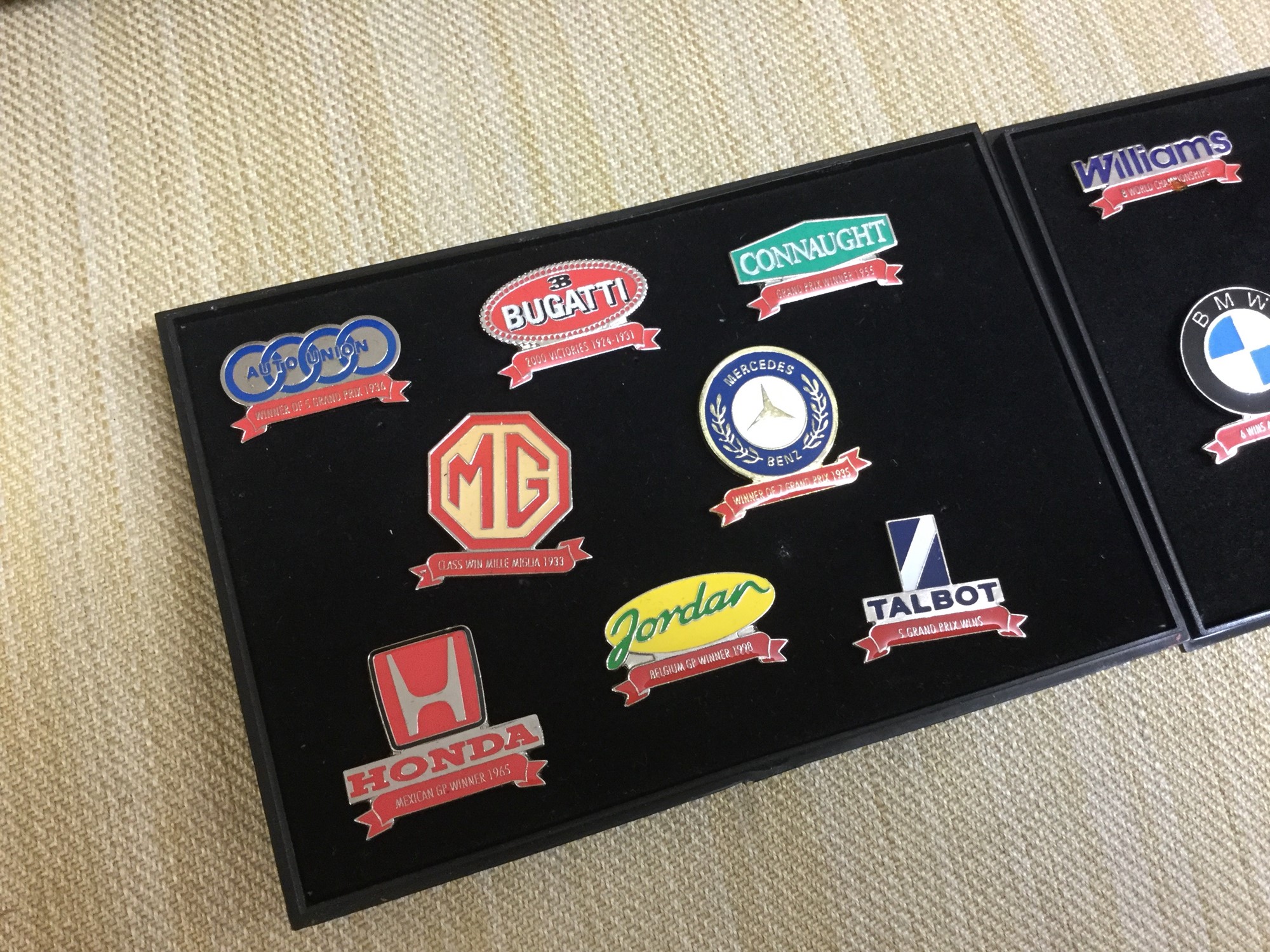 Lot 1290 - Group of 15 enamel car pin badges