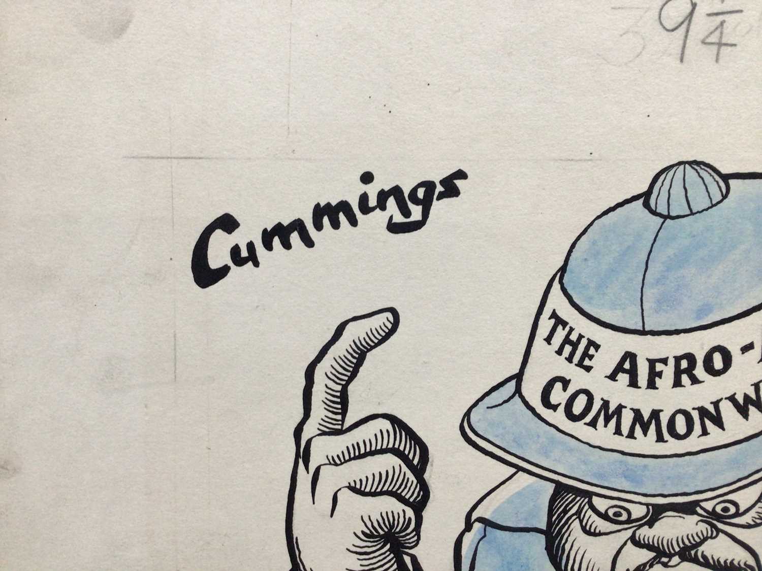 Lot 54 - Michael Cummings original political cartoon