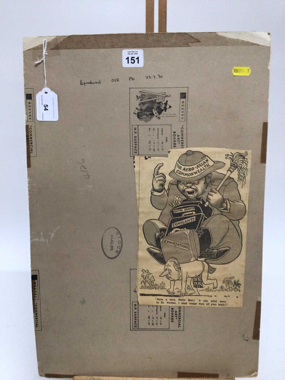 Lot 54 - Michael Cummings original political cartoon