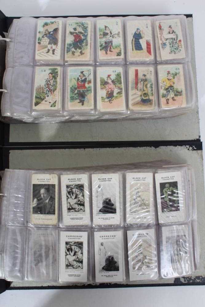 Lot 136 - Cigarette cards - Two blue binders (Nos 1/2)
