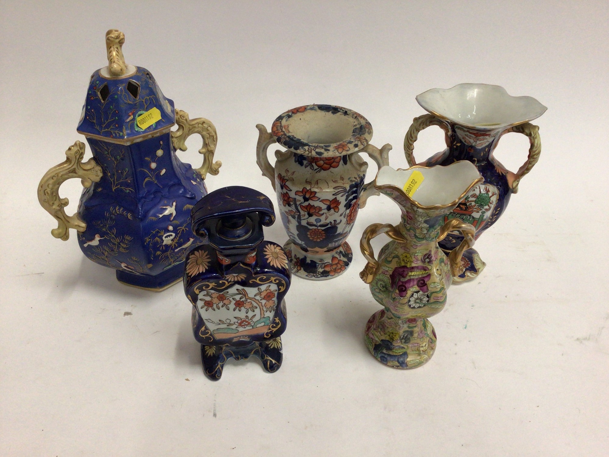 Lot 665 - 19th century Masons and Masons-style pottery,