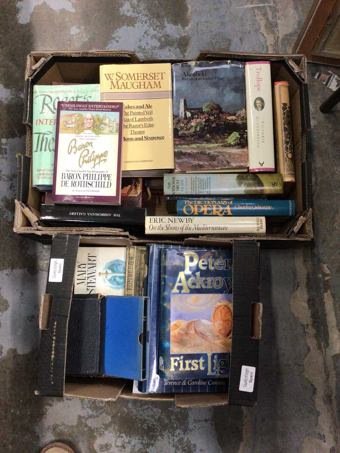Lot 745 - Eight boxes of books, including fiction, non