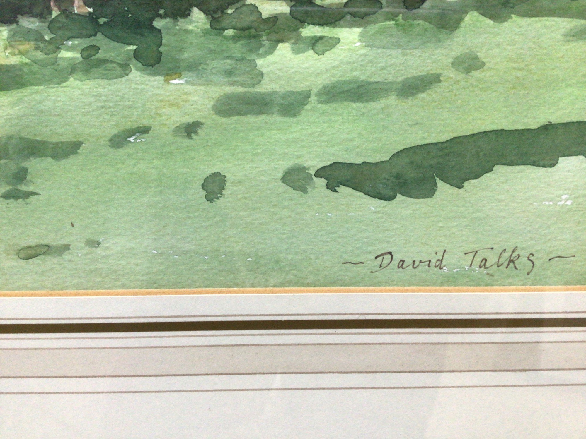 Lot 100 - David Talks watercolour Rugby School