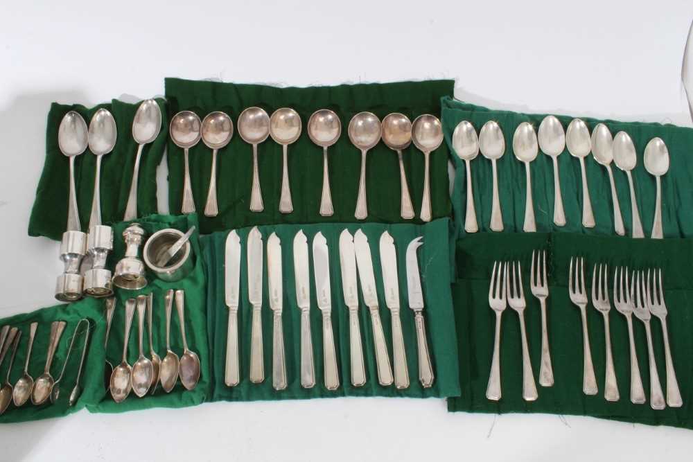 Lot 454 - Good extensive service of silver cutlery by