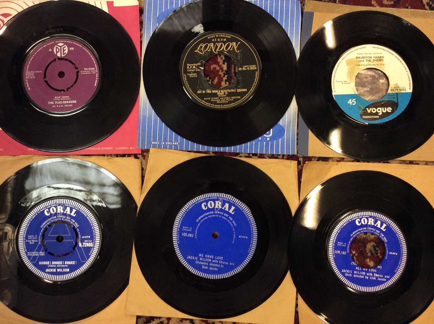 Lot 2058 - Three demo singles by Jackie Wilson on the