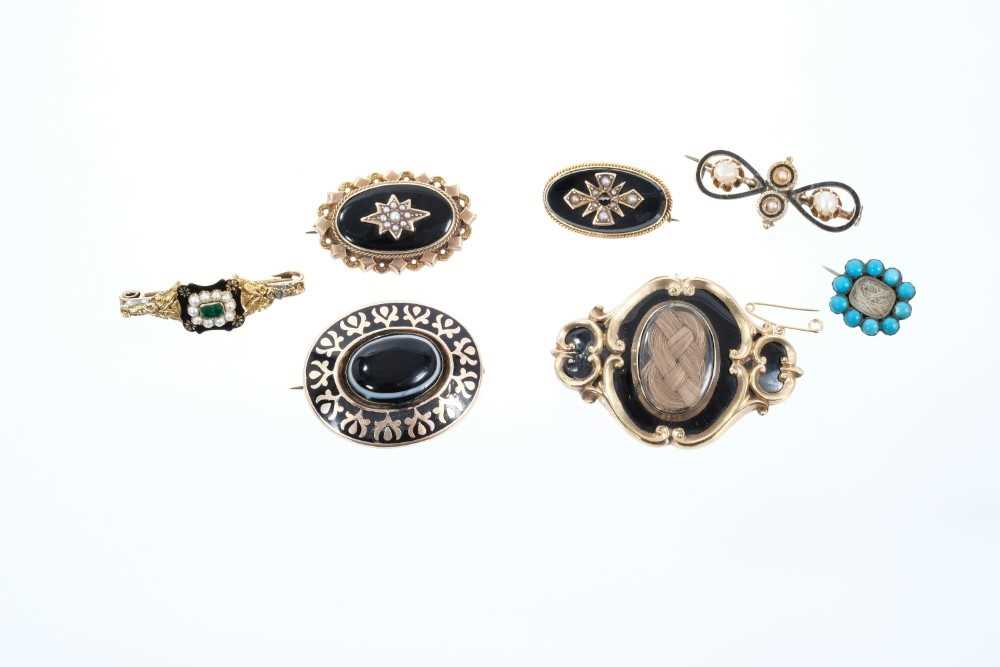 Lot 553 - Seven Regency and Victorian mourning
