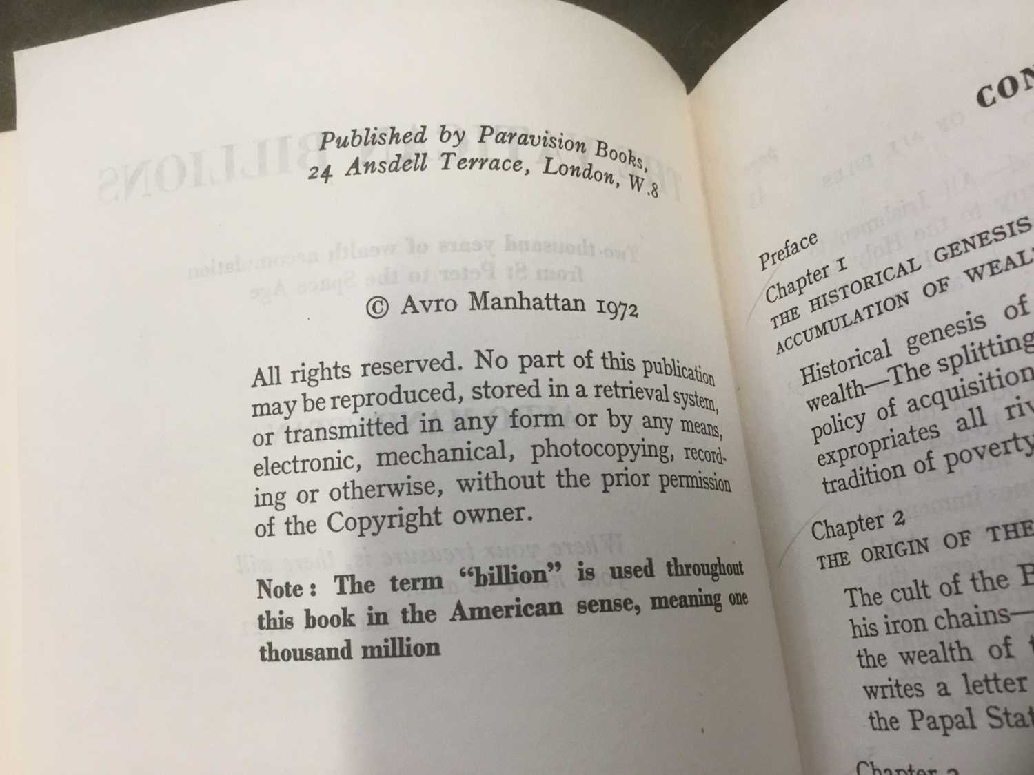 Lot 24 - Three First Edition books by Avro Manhattan