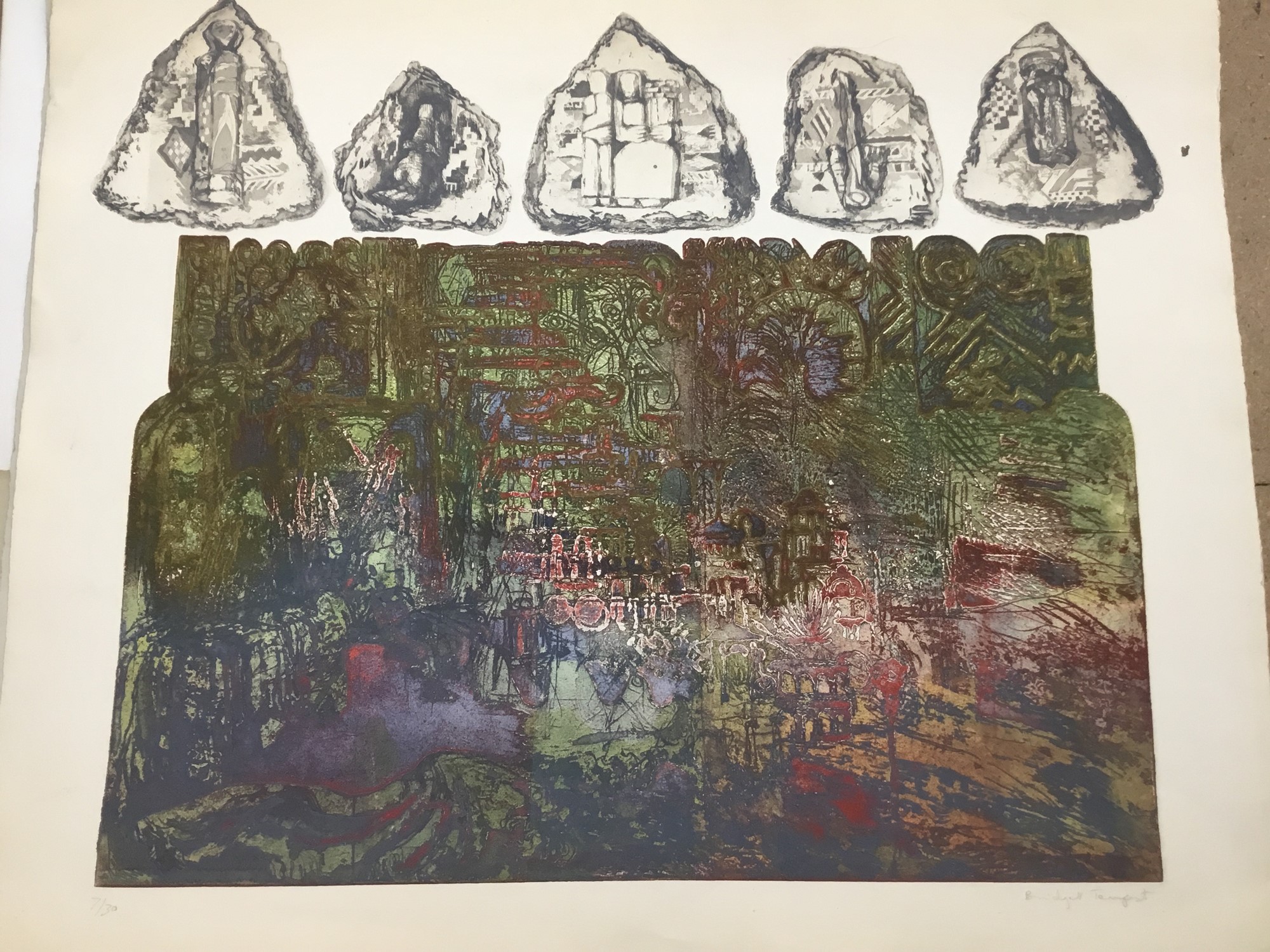 Lot 324 - Bridget Tempest large lithographic prints