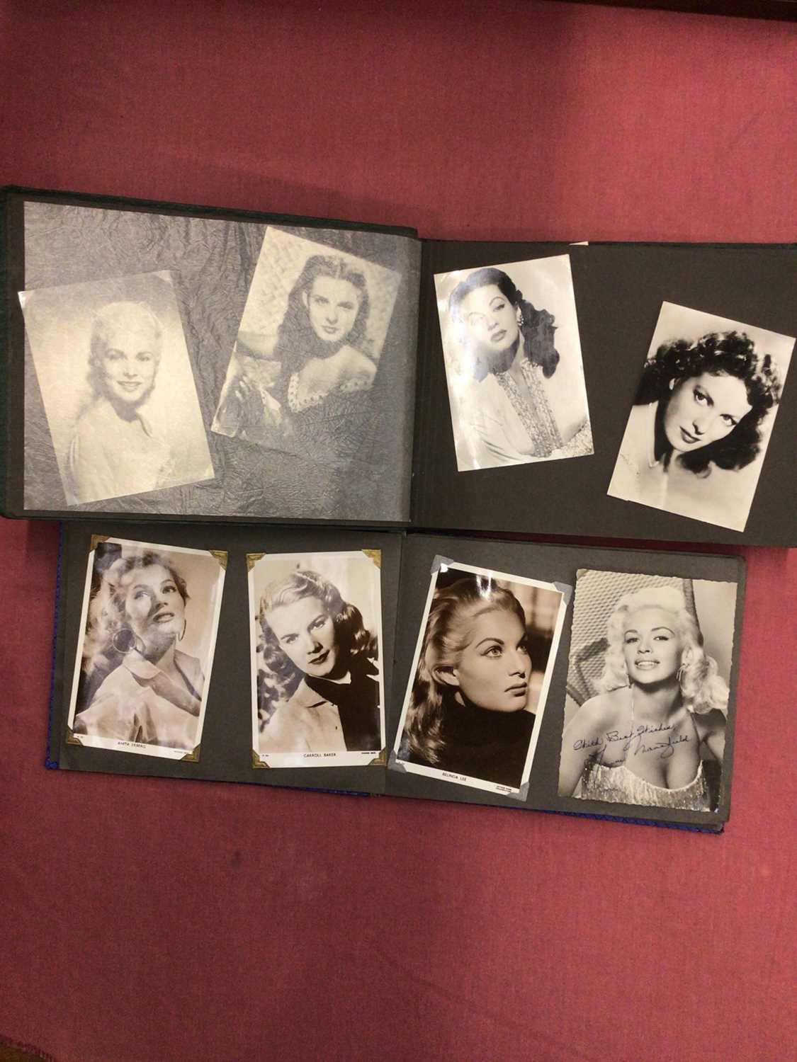 Lot 1327 - Postcards and photographs of 1940s/50s film