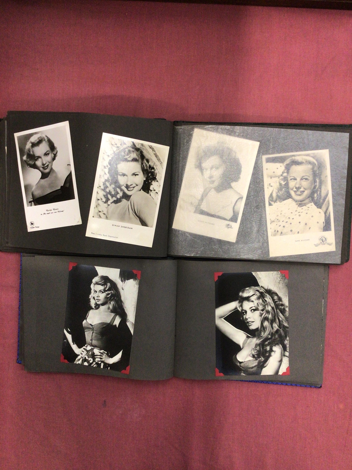 Lot 1327 - Postcards and photographs of 1940s/50s film