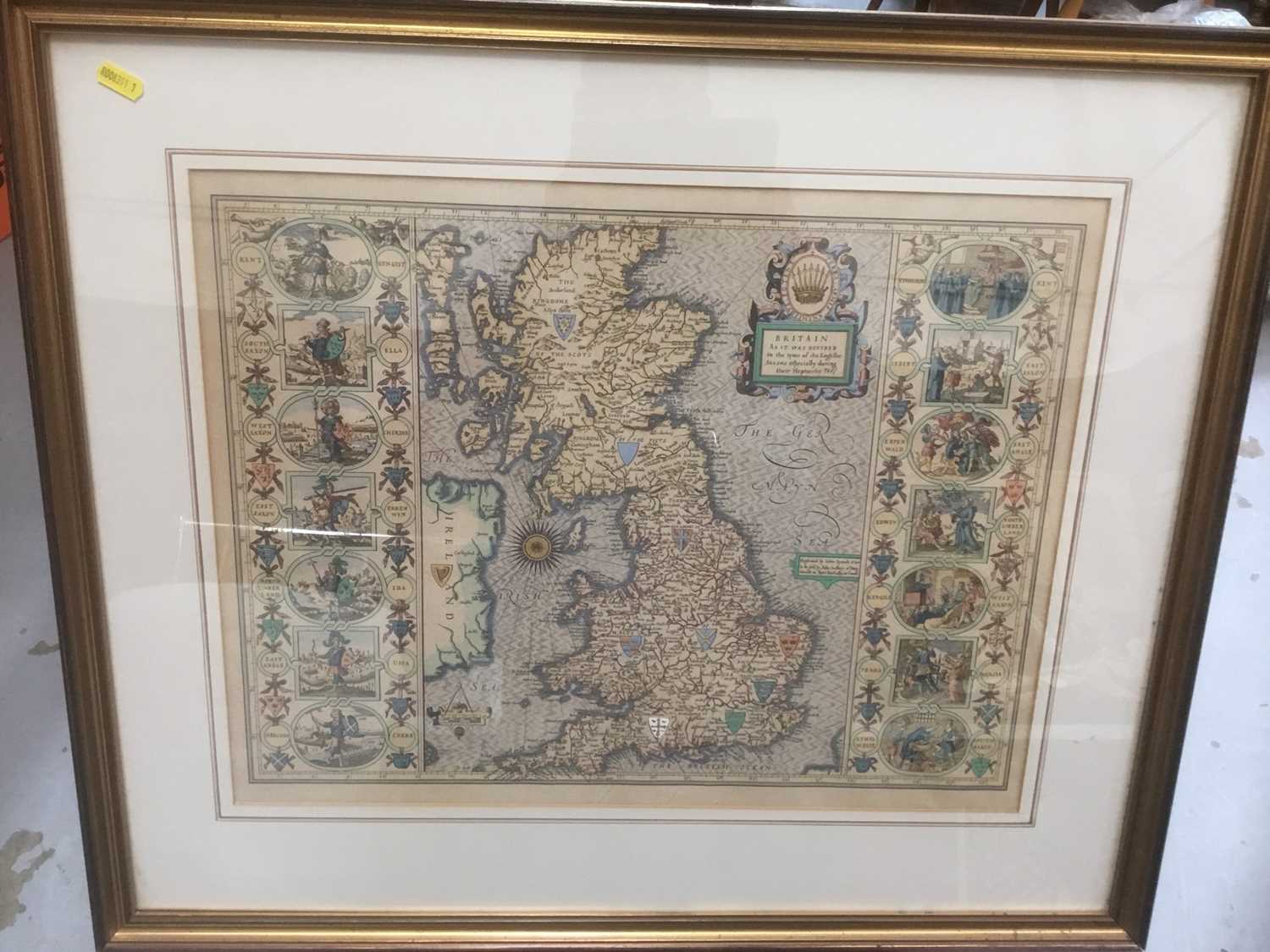 Lot 144 - After John Speed, facsimile Heptarchy Map