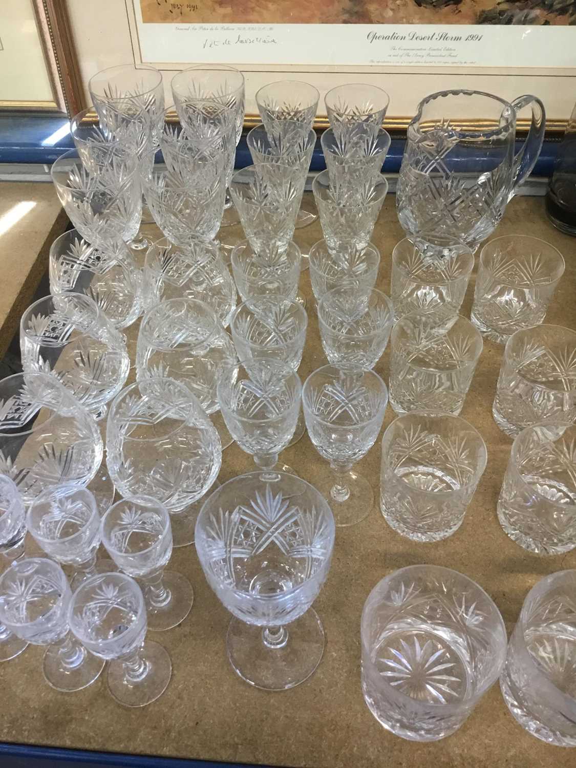 Lot 204 - Thomas Webb cut glass table service,