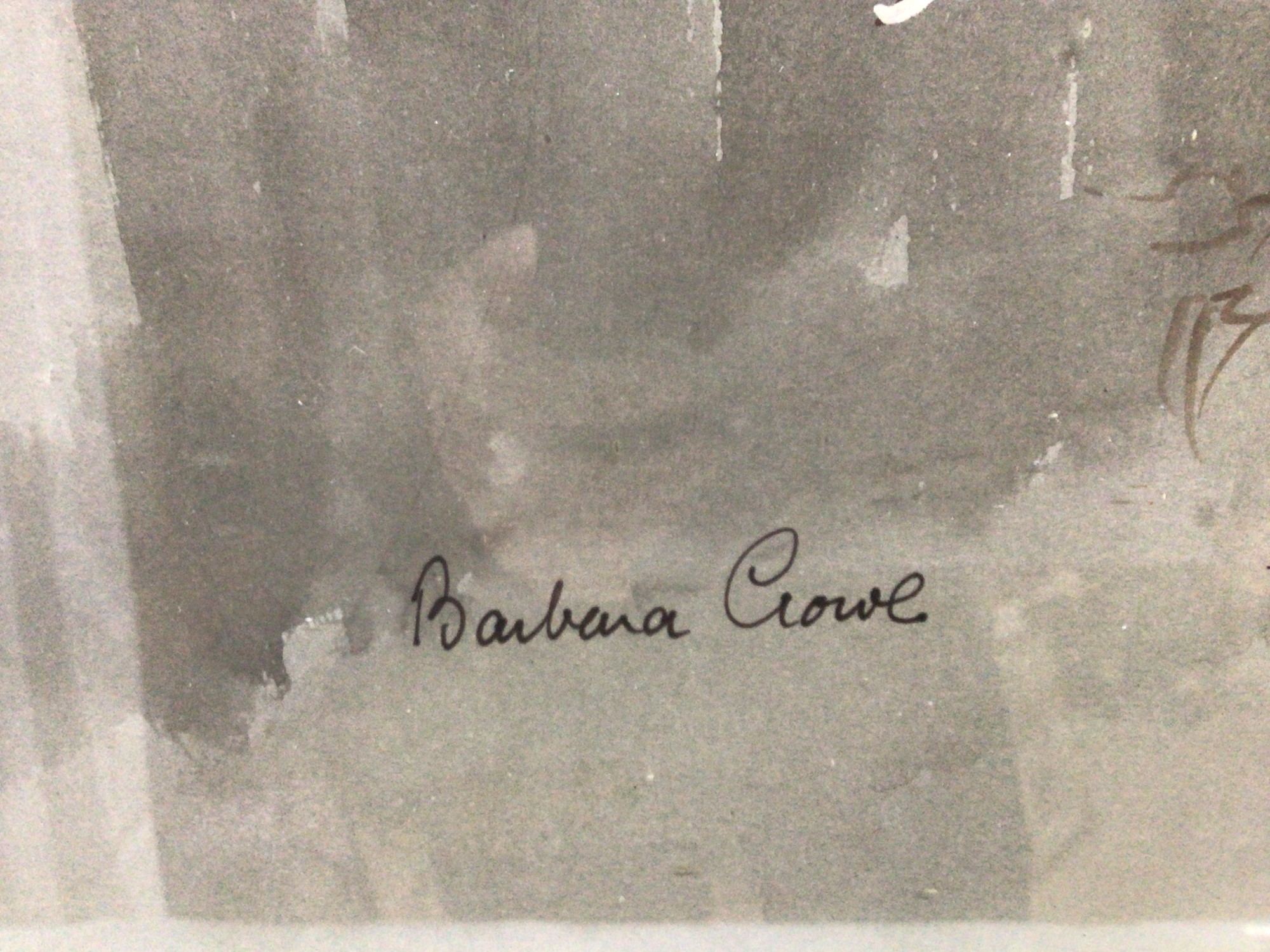 Lot 270 - Barbara Crowe (20th century) watercolour and