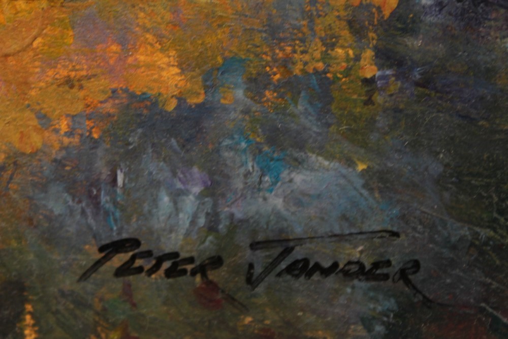 Lot 1214 - Peter Jander (b.1954) oil on board