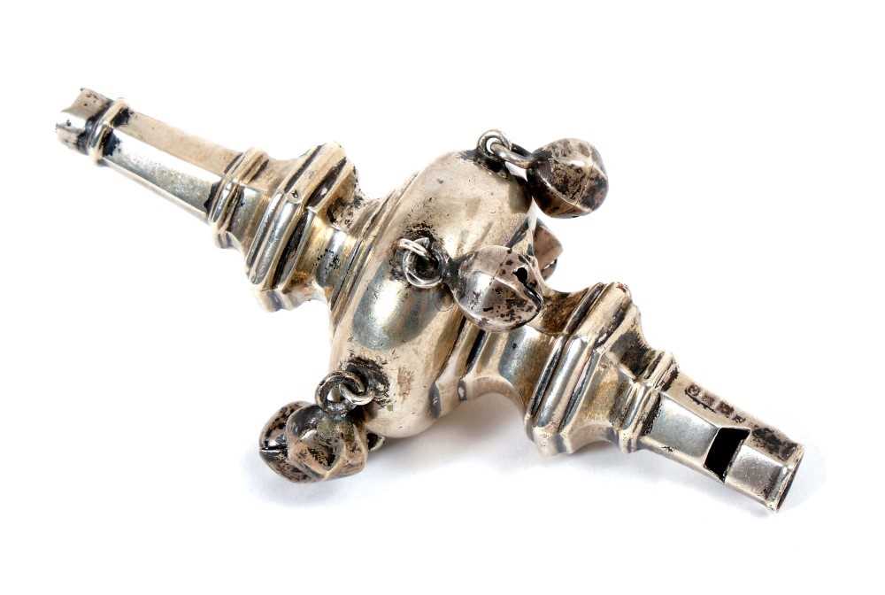 Lot 429 - Early 19th century baby's rattle of plain