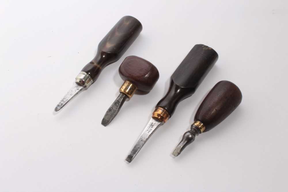 Lot 998 - Four antique gunmakers turn screws including
